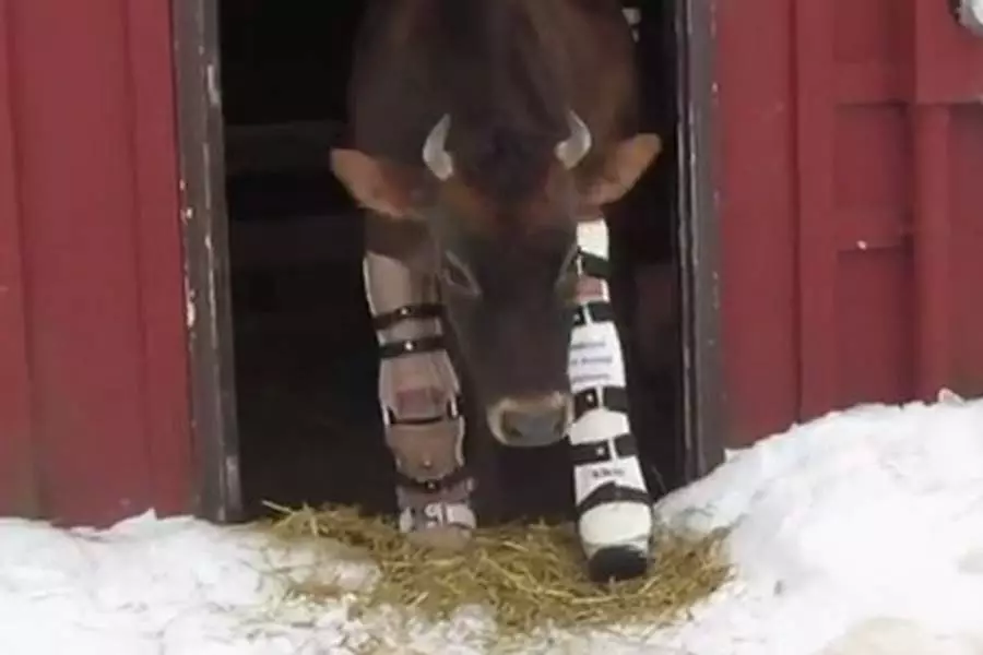 Medan cowboyen går på proteser bara 2 timmar om dagen.