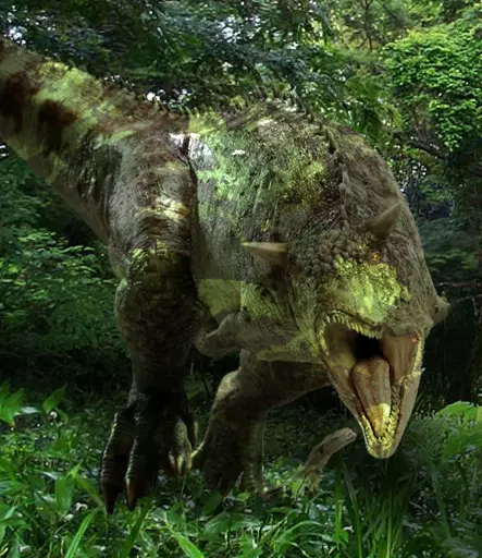 Carnotaurus bai kasance ƙasa da Tyrannosaurus ba a cikin rashin ƙarfi da haɗari