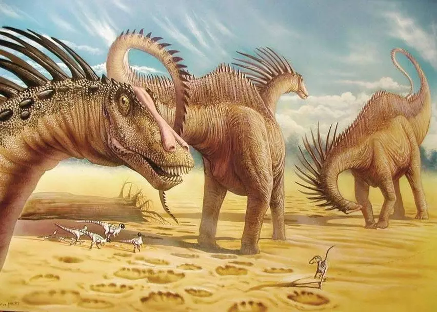 Amargasaurus یک دایناسور اولیه بود. فعالیت تفکر او فقط با غرایز اساسی محدود می شد.