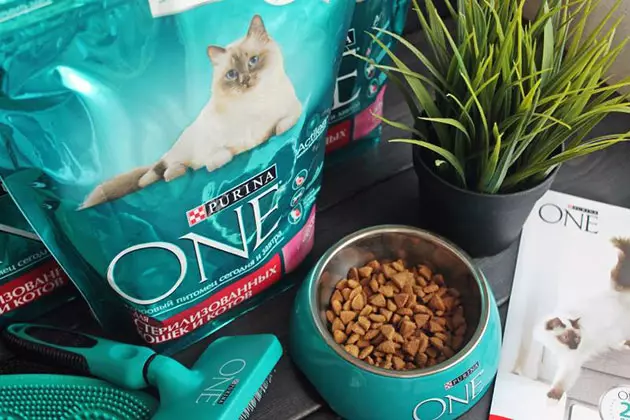 “Purina One” markaly rasionlar adaty haýwan dükanlarynda bar.