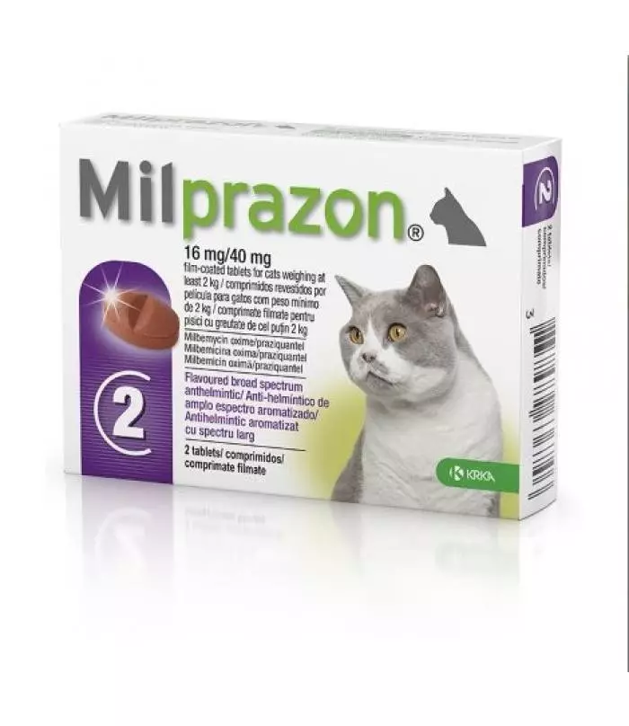 Milprazone للقطط - تعليمات لاستخدام الدواء 1451_1