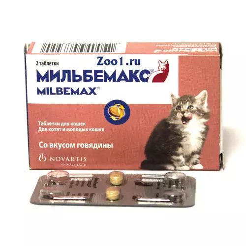Milbemax pour chats - les meilleurs analogues du médicament