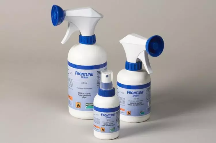 Frontline para sa mga aso sa spray