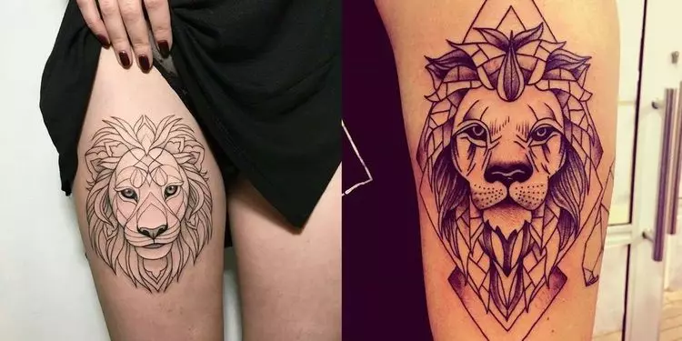 Lion tatuering