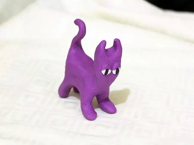 MK粘土から猫を成形する方法