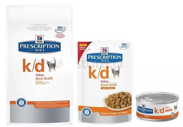Hill's Prescription Diet Feline k / d kattenvoer foar ICD