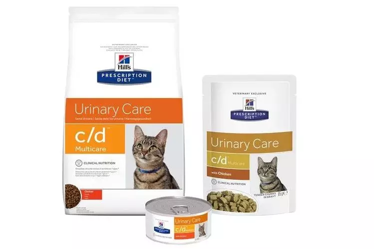 ICD အတွက် Hill's's Prescription Diet Feline c / d ကြောင်စာ